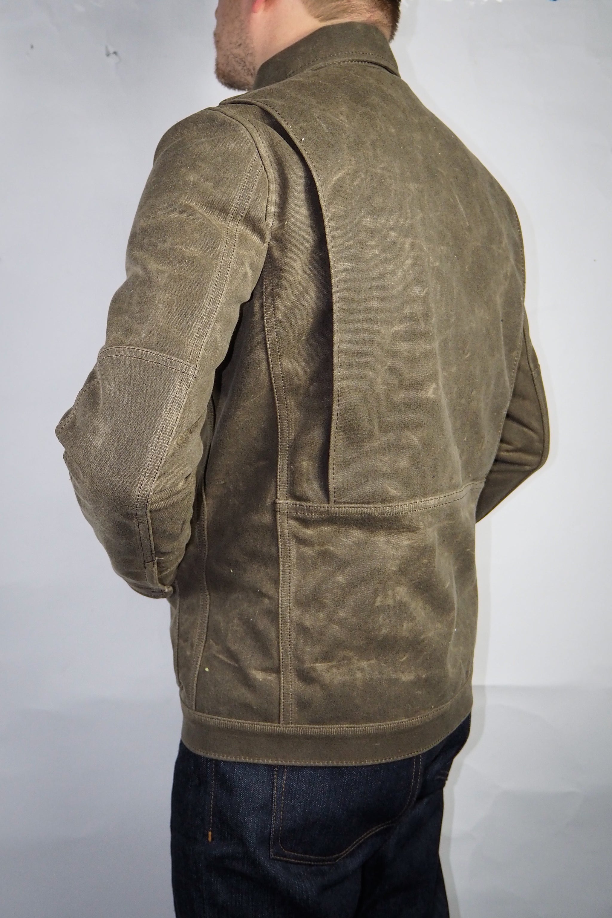 Ranger Jacket - 20oz. Sage Waxed Canvas – Skinner American Goods